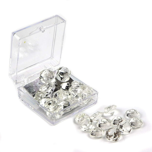 O'Creme Clear Edible Diamonds 8 Millimeters for Decorating Cakes, 28 ...