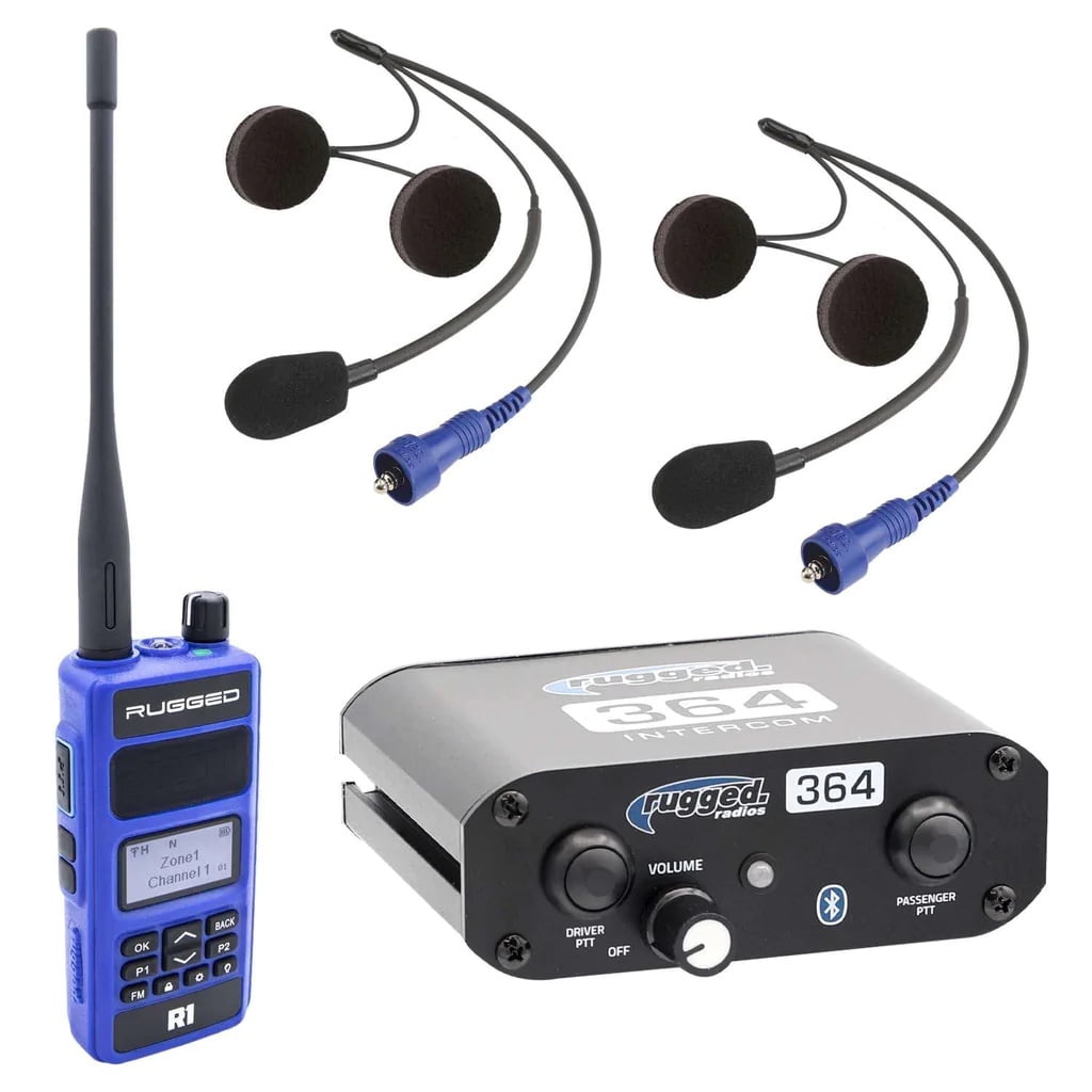 Intercom Kit / Bluetooth w/Helmet Kits R1 Radio - Walmart.com