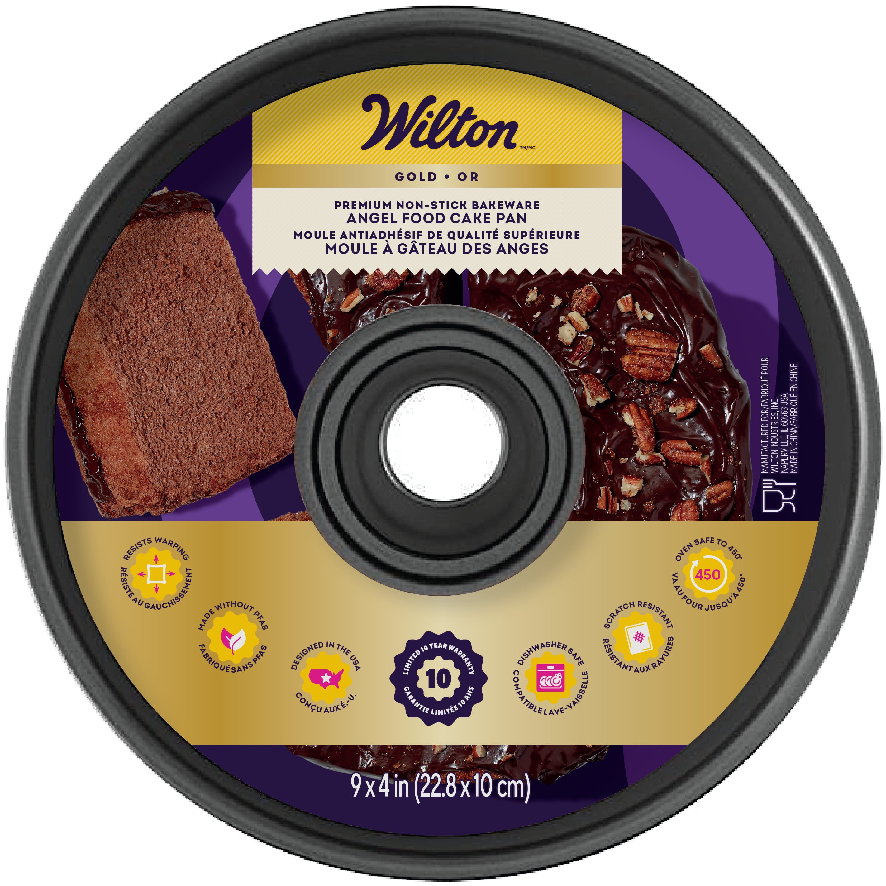 Wilton Gold Bakeware Non-Stick Angel Food Pan - Walmart.ca