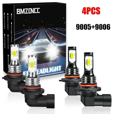 NSDXCT 9006 Led Headlight Bulb - 6000LM, 6000K Cool White - 2-Pack for ...