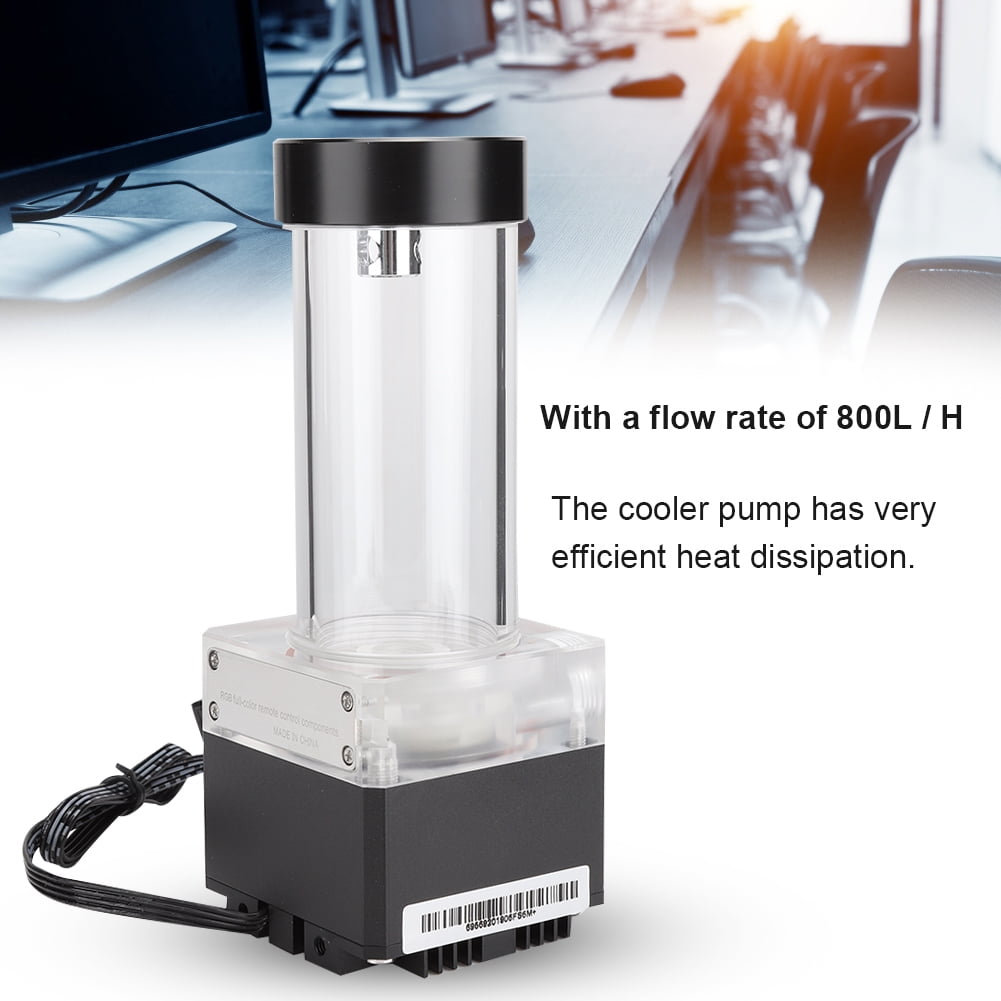 Aluminum Anode PMMA POM Liquid Cooler Pump Efficient Heat Dissipation ...