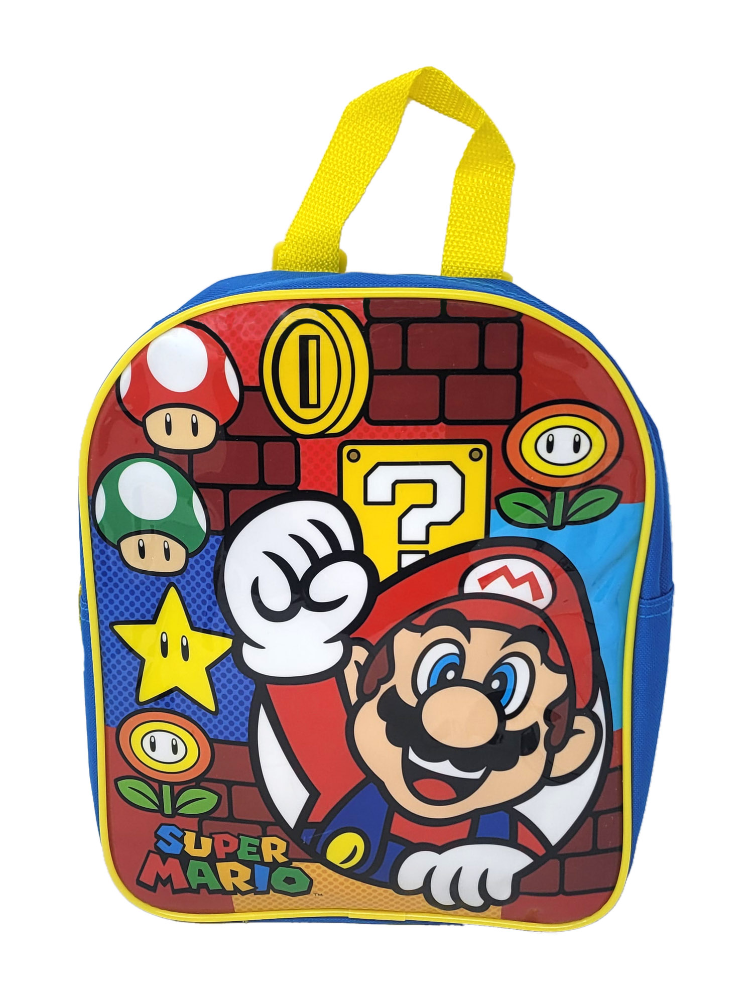 Mario Backpack 11" Toddler Nintendo Super Mario Bros 1-up Boys Girls ...