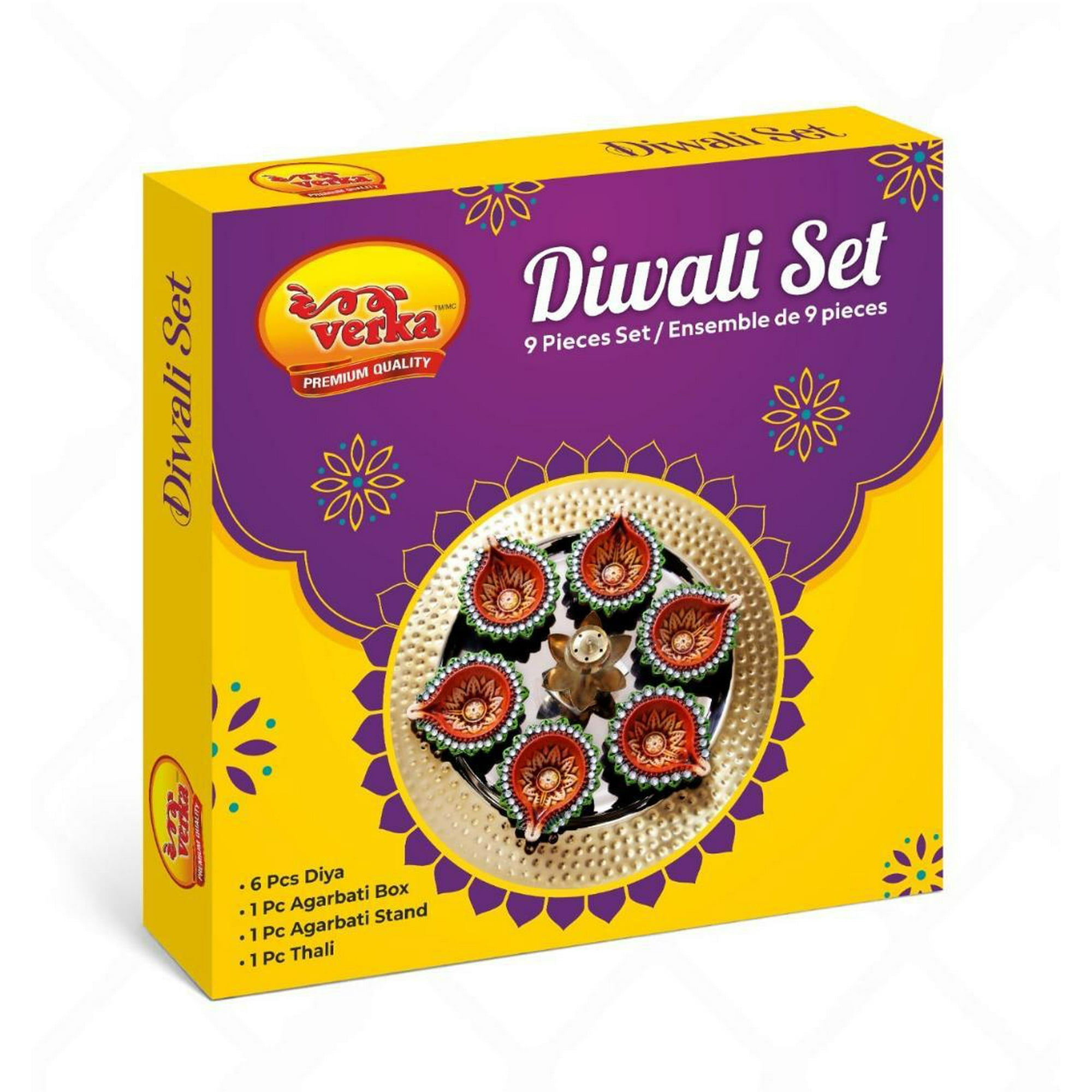 Click here for Verka Diwali Set  9 Piece  Complete Set For The Ce... prices