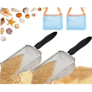 The Sand Scooper - Beach Sand Sifter with 28 Inch Handle (Pink ...