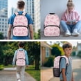 Yuyamidu Pink Bow Backpack with Lunchbox for Girls 6-8 5 Piece Kids ...
