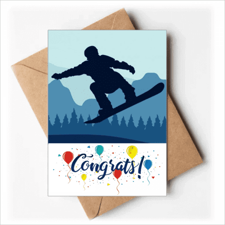 Winter Sport Pattern Ski Suit and Boots Wedding Cards Congratulations ...