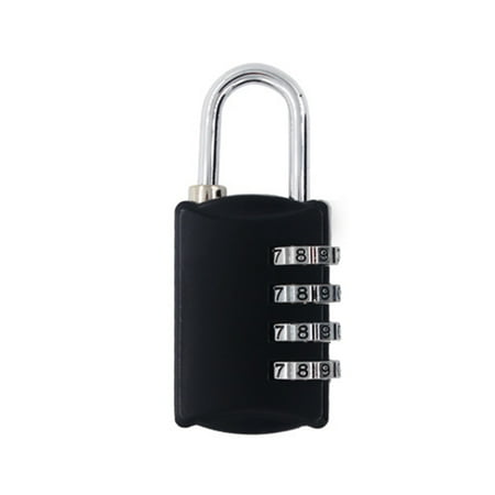 Padlock Outdoor 4 Digits Combination Lock Luggage Suitcase Anti-theft ...