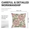 Botanical Lush Pink Peonies And Green Foliage Pattern 2-Pack Decorative ...
