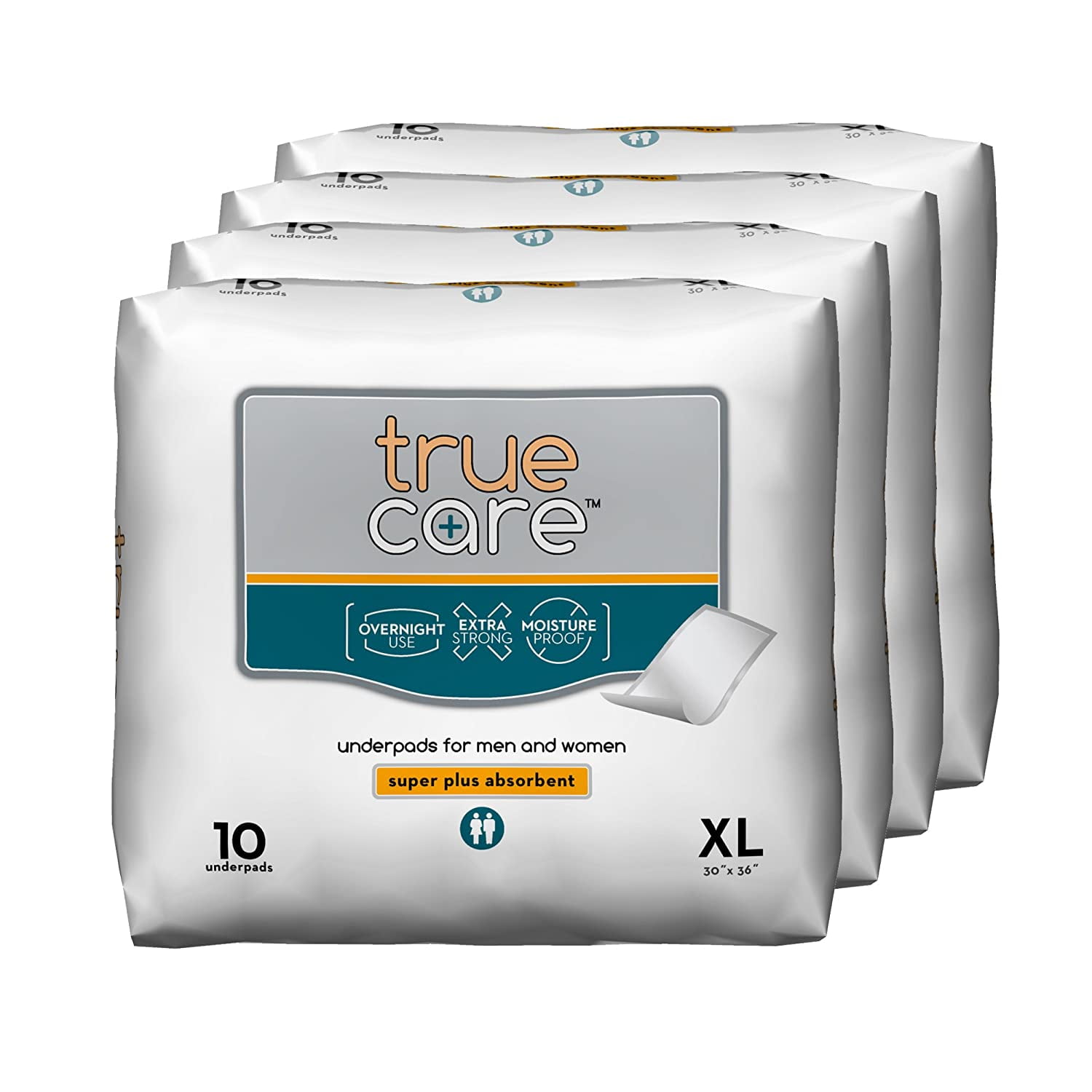 True Care Super Absorbent Incontinence Underpads, Extra Large, 30 by 36 ...