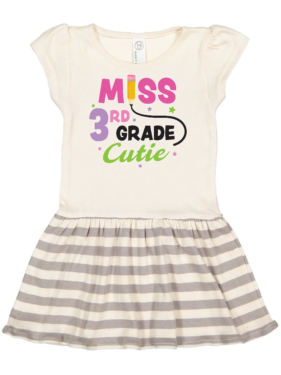 Inktastic Miss 3rd Grade Cutie with Pencil and Stars Gift Toddler Girl ...