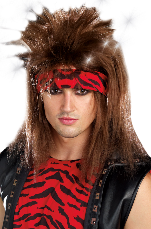 Rocker Mullet Wig 8965 Dreamgirl Brown - Walmart.com - Walmart.com