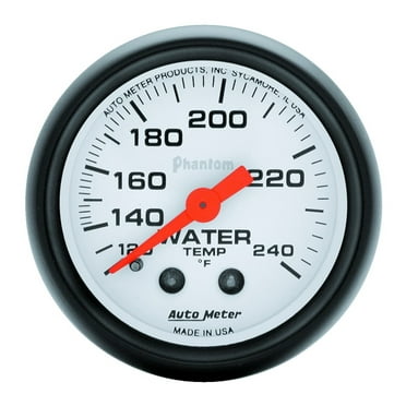 AUTO METER 5837 2-5/8IN WATER TEMP, 100- 250F, SSE, PHANTOM - Walmart.com
