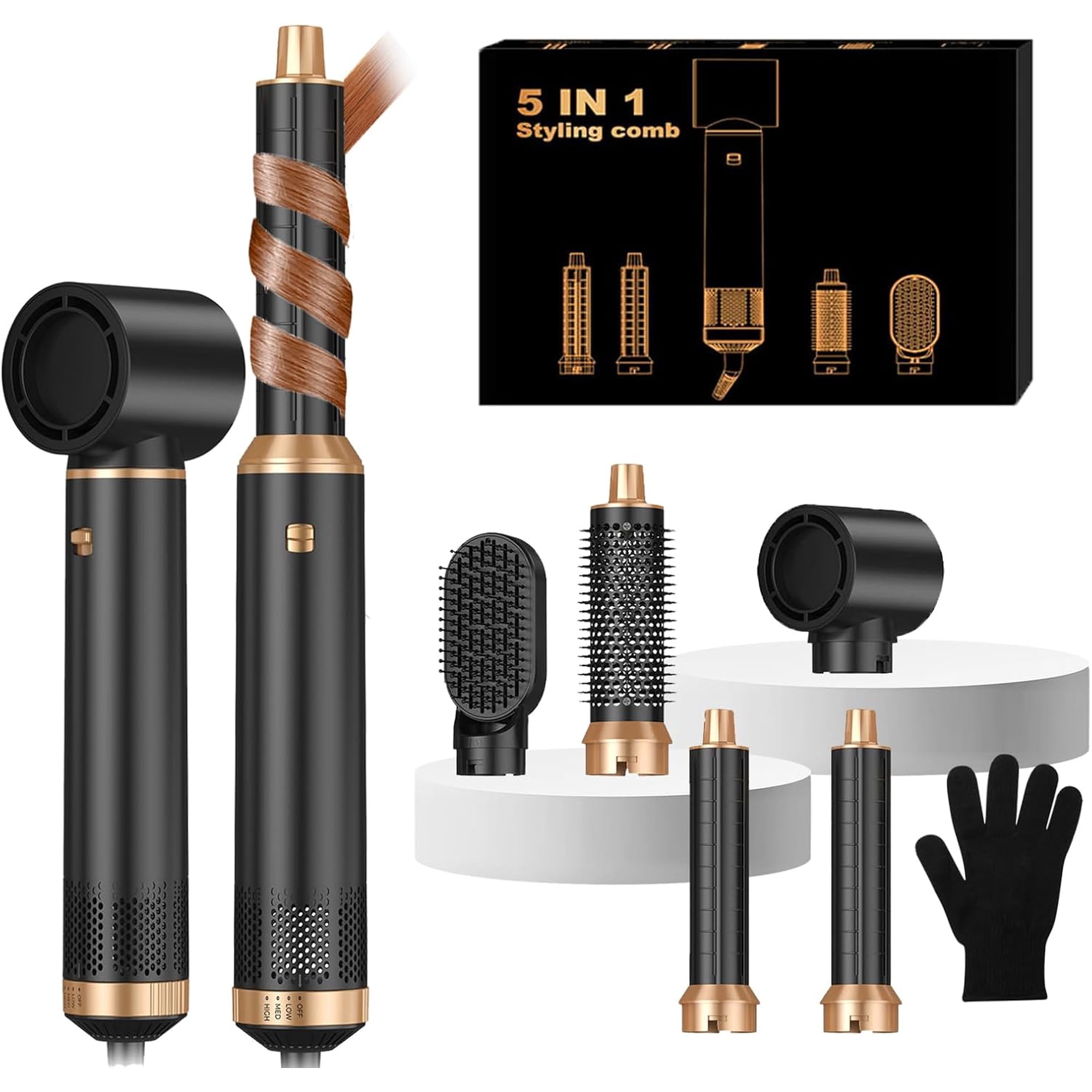 Click here for Yantong 5 In 1 Hair Dryer Brush Set  Blow Dryer Br... prices