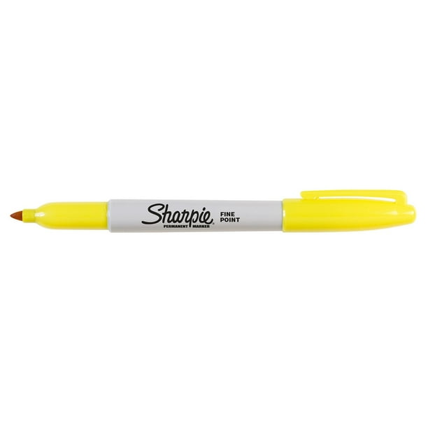Plumón Permanente Sharpie Caja con 6 pzas Color Amarillo SHARPIE 685074 ...