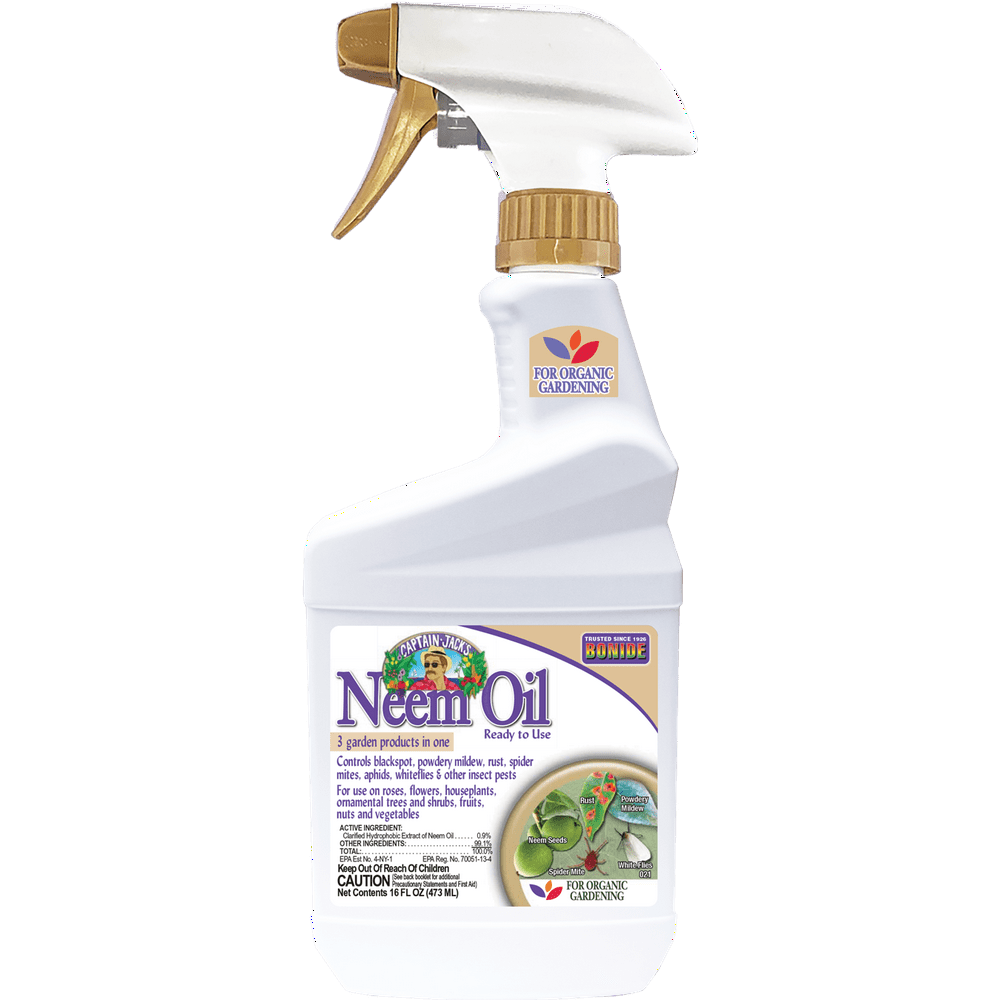 Bonide 16oz Neem Oil 3 In 1 Ready To Use Spray Organic Fungicide