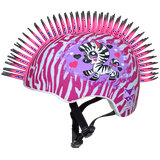 Raskullz Zebra Mohawk Helmet, Kids Pink Zebra Print, Adjustable Straps ...