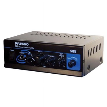 PYLE PCA1 - Compact Stereo Power Amplifier - Mini Audio Power Amp ...