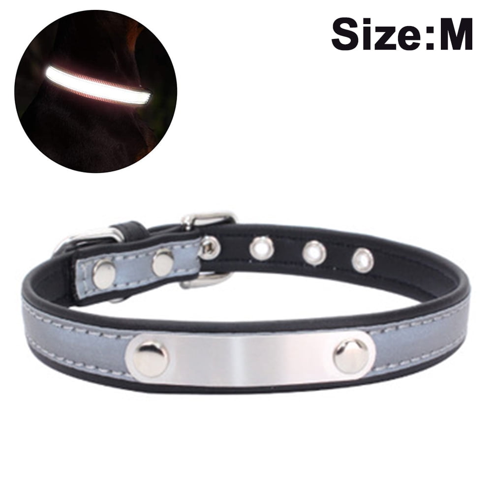 Personalized Dog Collar, Reflective Custom Engraved Pet ID Tags ...