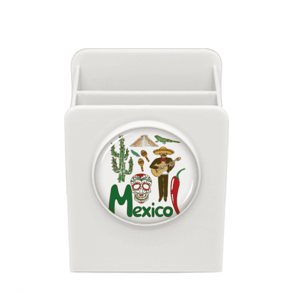 Mexico National symbol Landmark Pattern Desk Pencil Holder Cup Pen ...