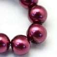 15 Strand Baking Paint Pearlized Glass Pearl Round Bead Strands Medium ...