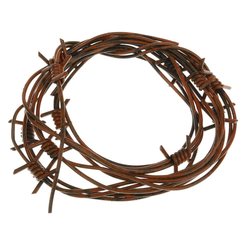 Brown Creepy Faux Horror Wicked Barbed Wire Fake Party Decor - Walmart.com