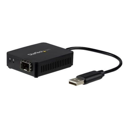 StarTech.com USB to Fiber Optic Converter - Open SFP - 100Mbps ...
