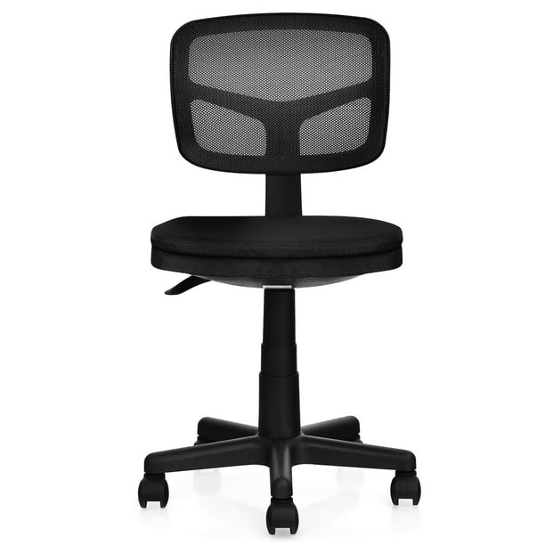 Costway Armless Office Chair Adjustable Swivel Computer Mesh Desk Chair ...