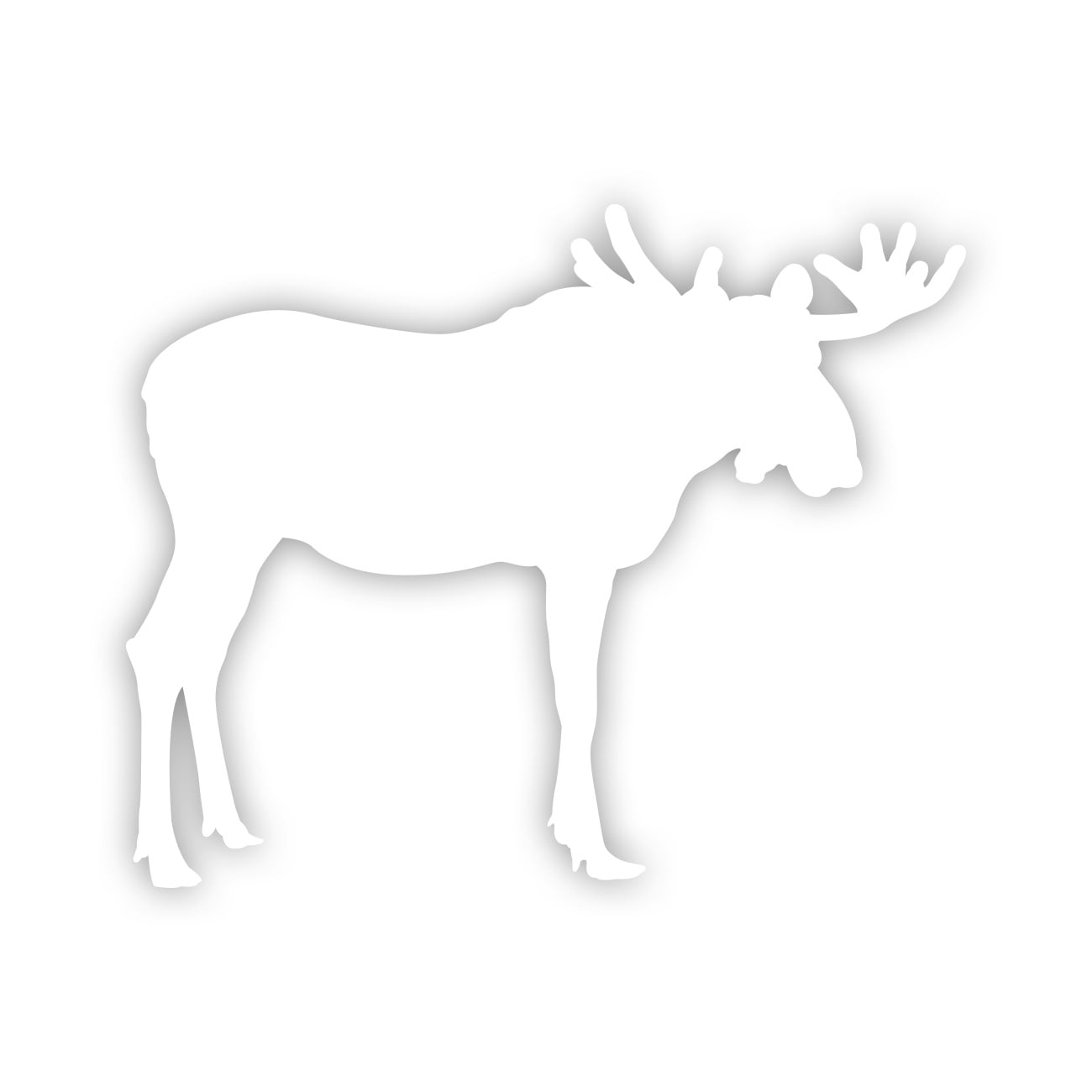 Moose Sticker Decal Die Cut - Self Adhesive Vinyl - Weatherproof - Made ...