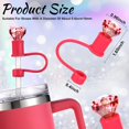 6 diamond straws top decoration gifts, suitable for cup accessories 40 ...