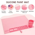 iArtker Silicone Painting Mat 20"×16" Silicone Craft Mat with Removable ...