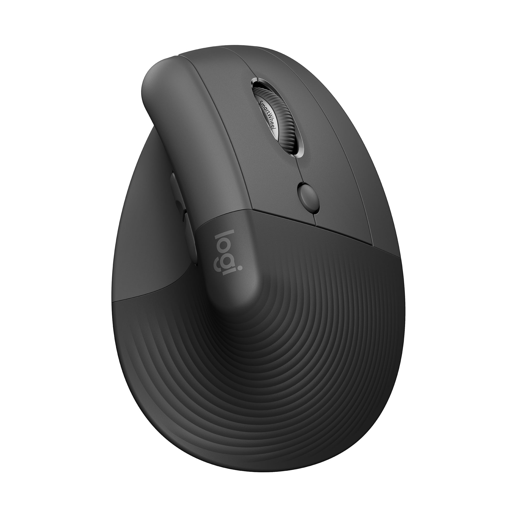 Logitech Lift Vertical Ergonomic Mouse  Wireless  Bluetooth or Logi Bolt USB receiver  Quiet clicks  4 buttons  compatible with.