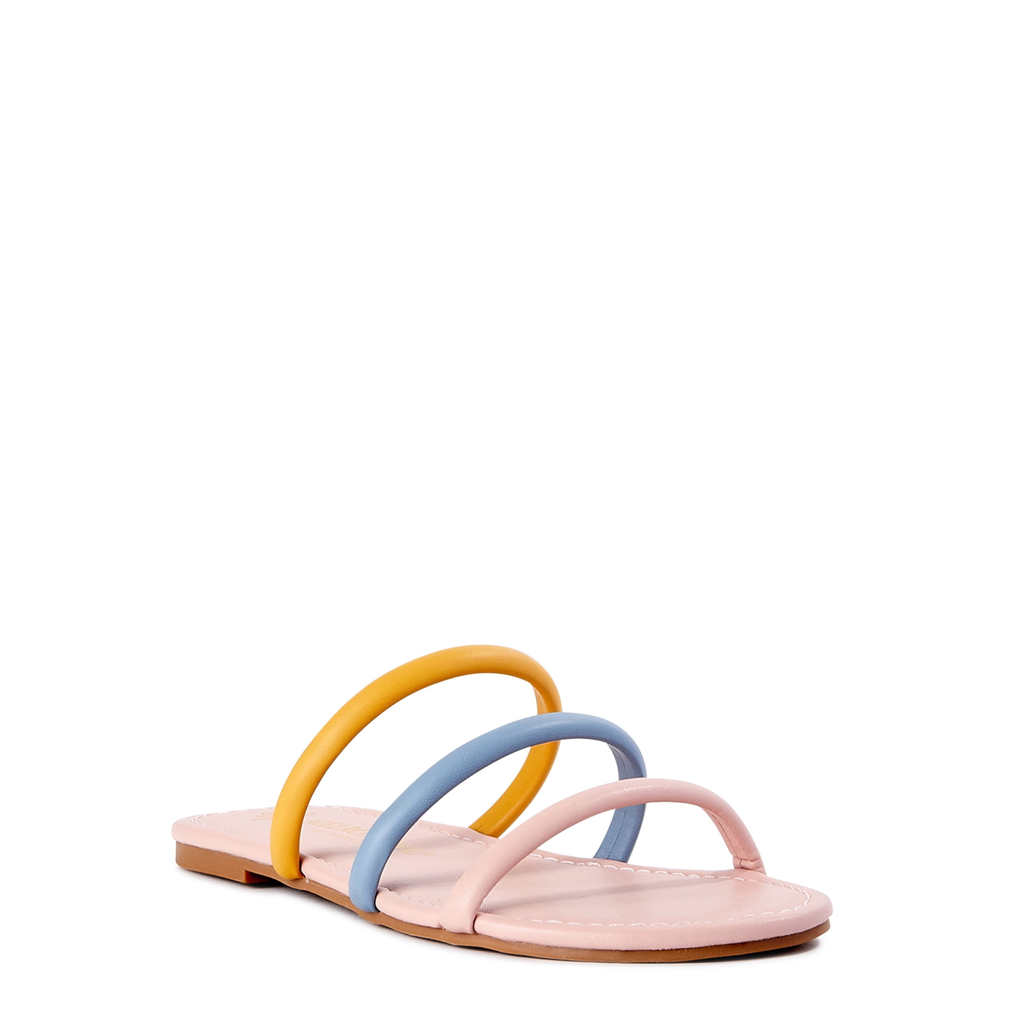 Melrose Ave Women’s Faux Leather Three Strap Sandals – 921847901 – eX ...