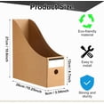 24 Pcs Cardboard Magazine File Holder Organizer, Desk File Organizer ...