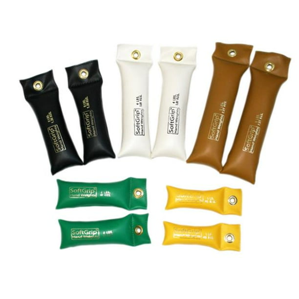 SoftGrip flexible hand weight, functional 10 pc set (2 ea: 1,2,3,4,5 ...