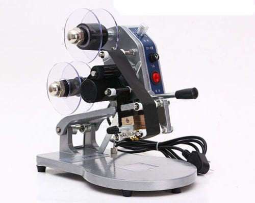 TOPCHANCES NEW DY-8 Manual Hand Operated Hot Stamp Printer Coding Machine Date Coder Ribbon ...