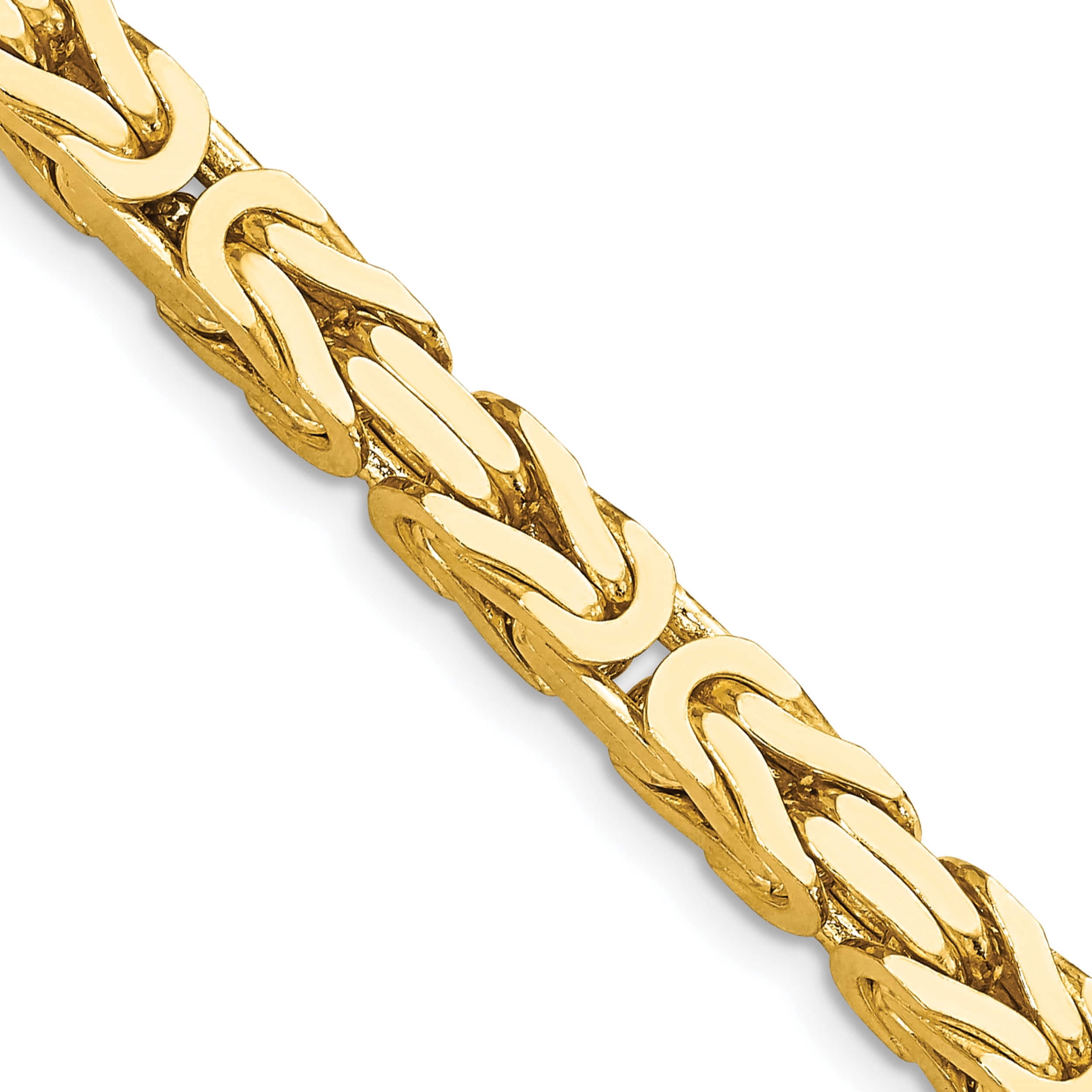 14K Yellow Gold 5.25mm Byzantine Chain (20 X 5.25) Made In Dominican ...