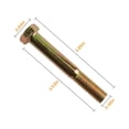 1/2-13 x 3-1/2" Grade 8 Hex Cap Coarse Large Bolts, Steel Hex Bolts for ...