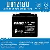 SEALAKE FM12170 Battery Replacement - UB12180 Universal Sealed Lead ...