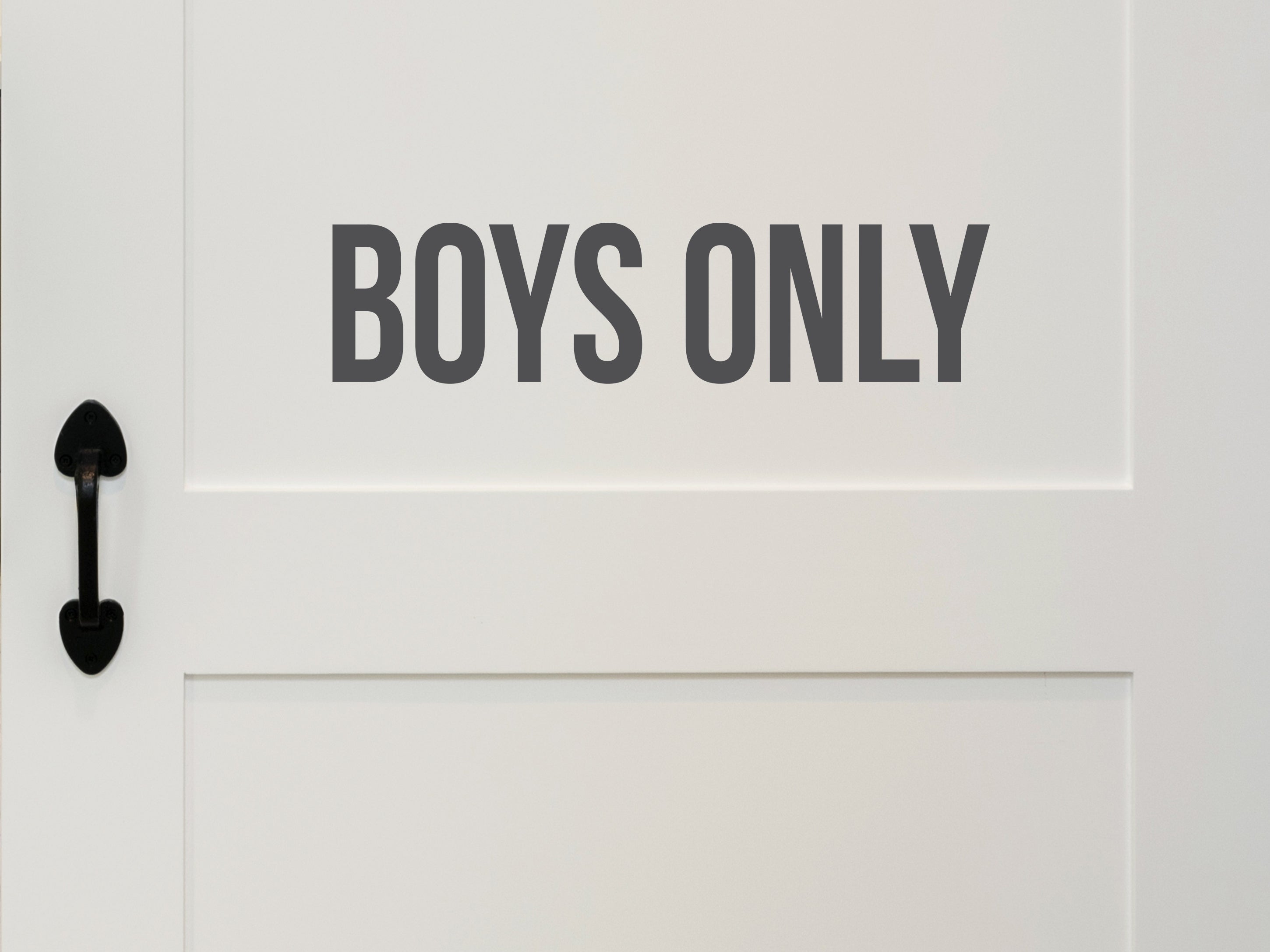 Boys Only Print | Wall Decal For Kids - Walmart.com