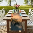 Abstract Pine Trees Burlap Cotton Table Runner 13x72 Inches Long, Amber ...