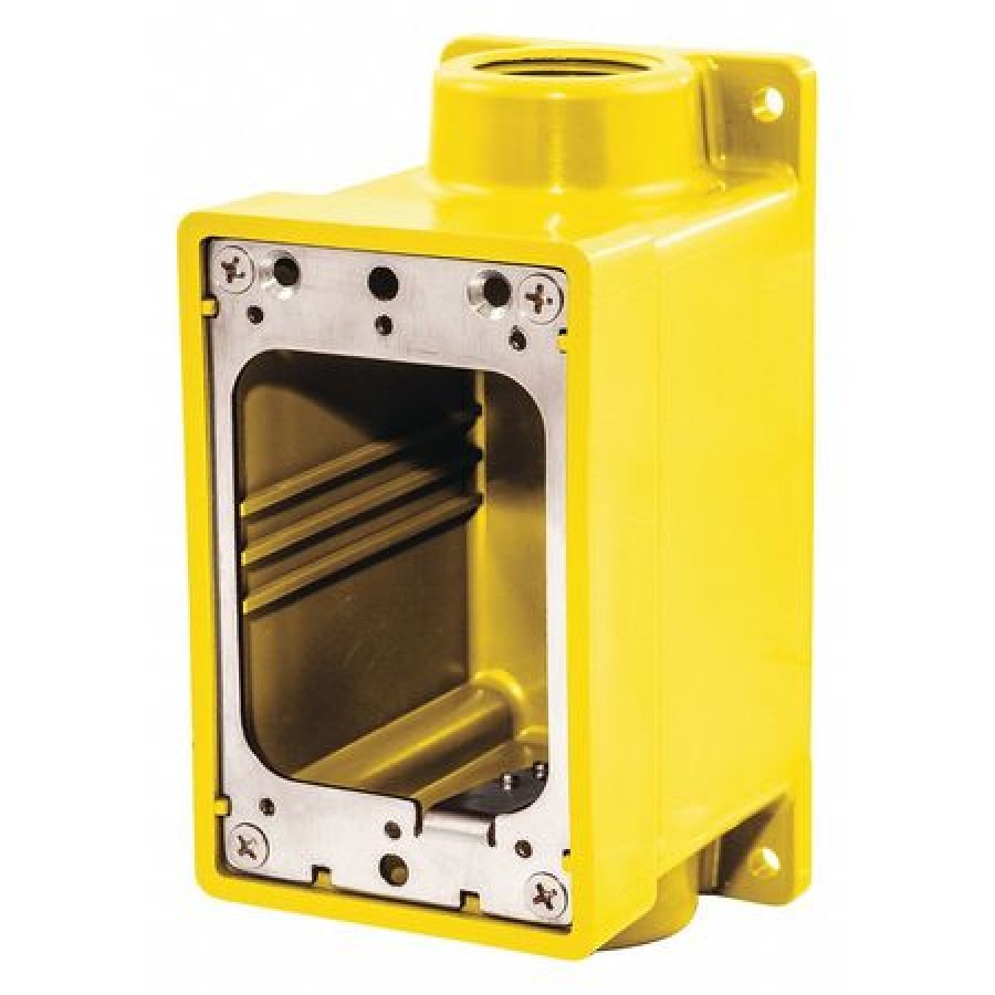 HUBBELL HBL60CM84A Weatherproof Electrical Box,1" Hub Size - Walmart ...