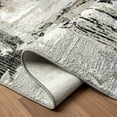 Luxe Weavers Distressed Abstract Gray 5x7 Area Rug, Stain-Resistant ...