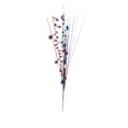 AURIGATE 4th of July Patriotic Star Floral Stem 14.17in, Red White Blue ...