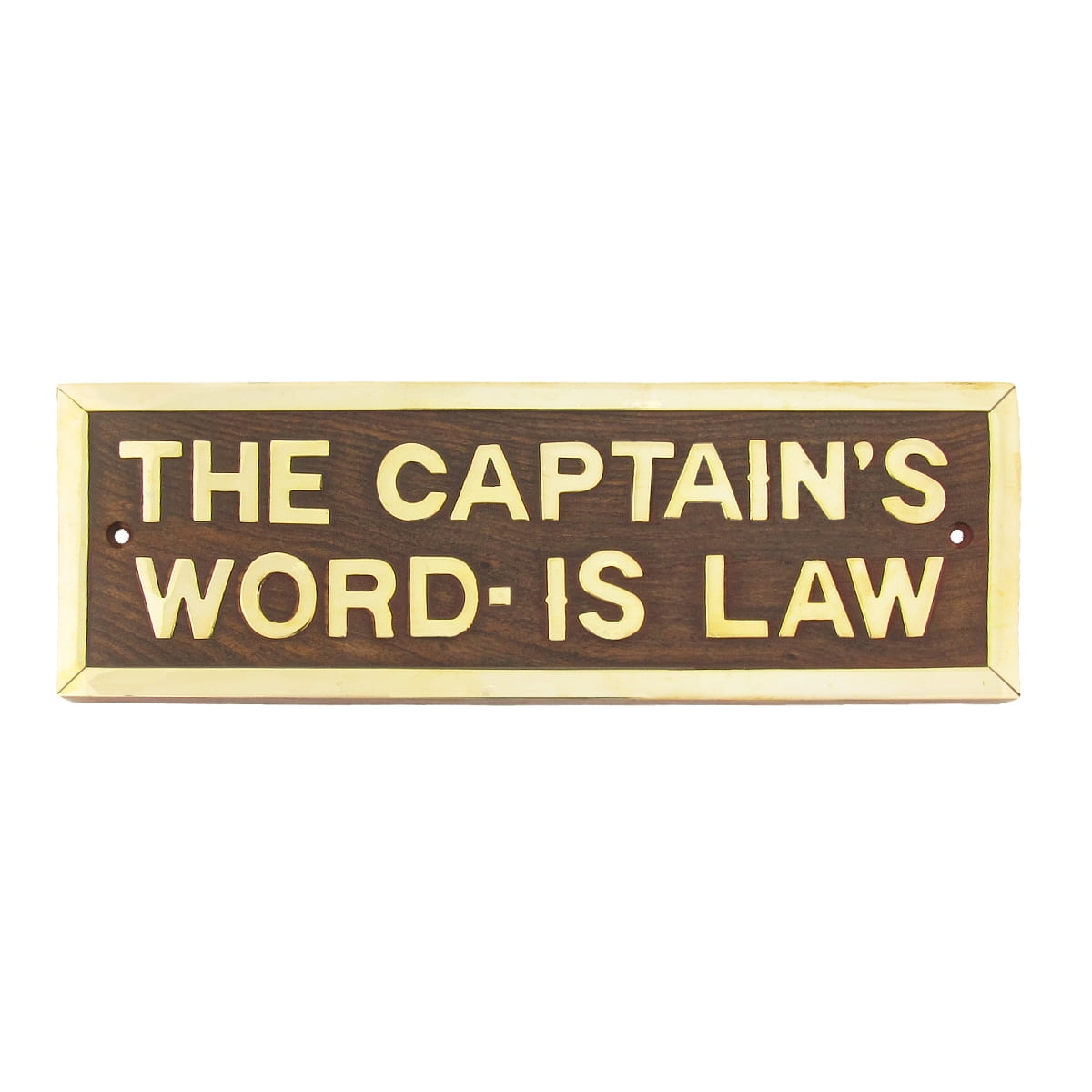 Maritime Ships Sign Plaque CAPTAINS WORD IS LAW Nautical pub/bar/home ...