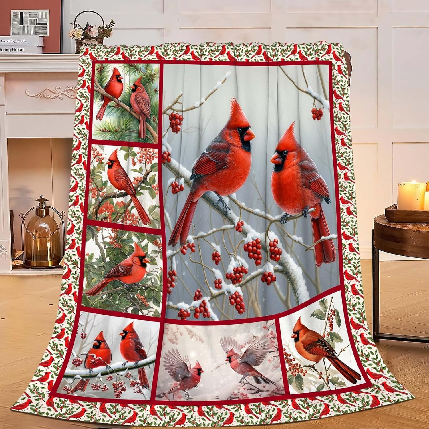 Click here for Wertrrtuyti Cardinal Blanket Red Bird Throw Blanke... prices