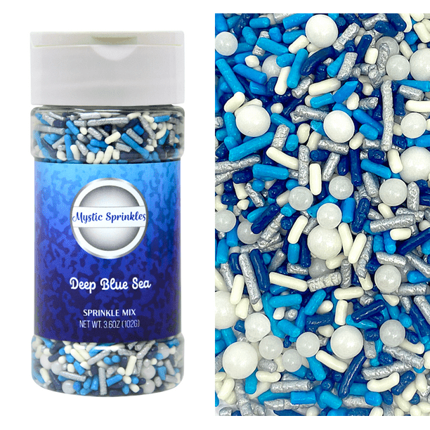 Mystic Sprinkles Deep Blue Sea Sprinkle Mix 3.6oz - Walmart.com
