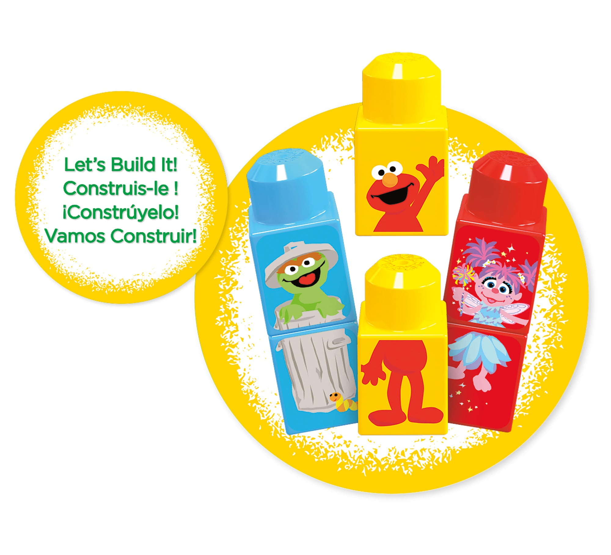 Mega Bloks Lets Build Sesame Street Buildable Playset Building Building Toys Stacking Blocks