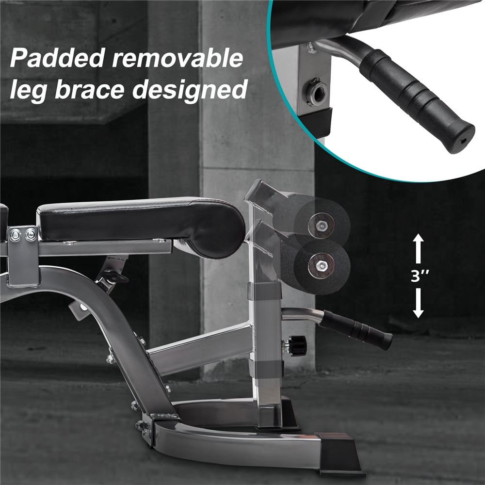 Buy Adjustable Weight Bench, Heavy Duty Weight Bench with 7 Back ...