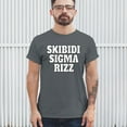 Skibidi Sigma Rizz T-shirt Funny Goat Gyatt Meme Zoomer Viral Humor Men ...