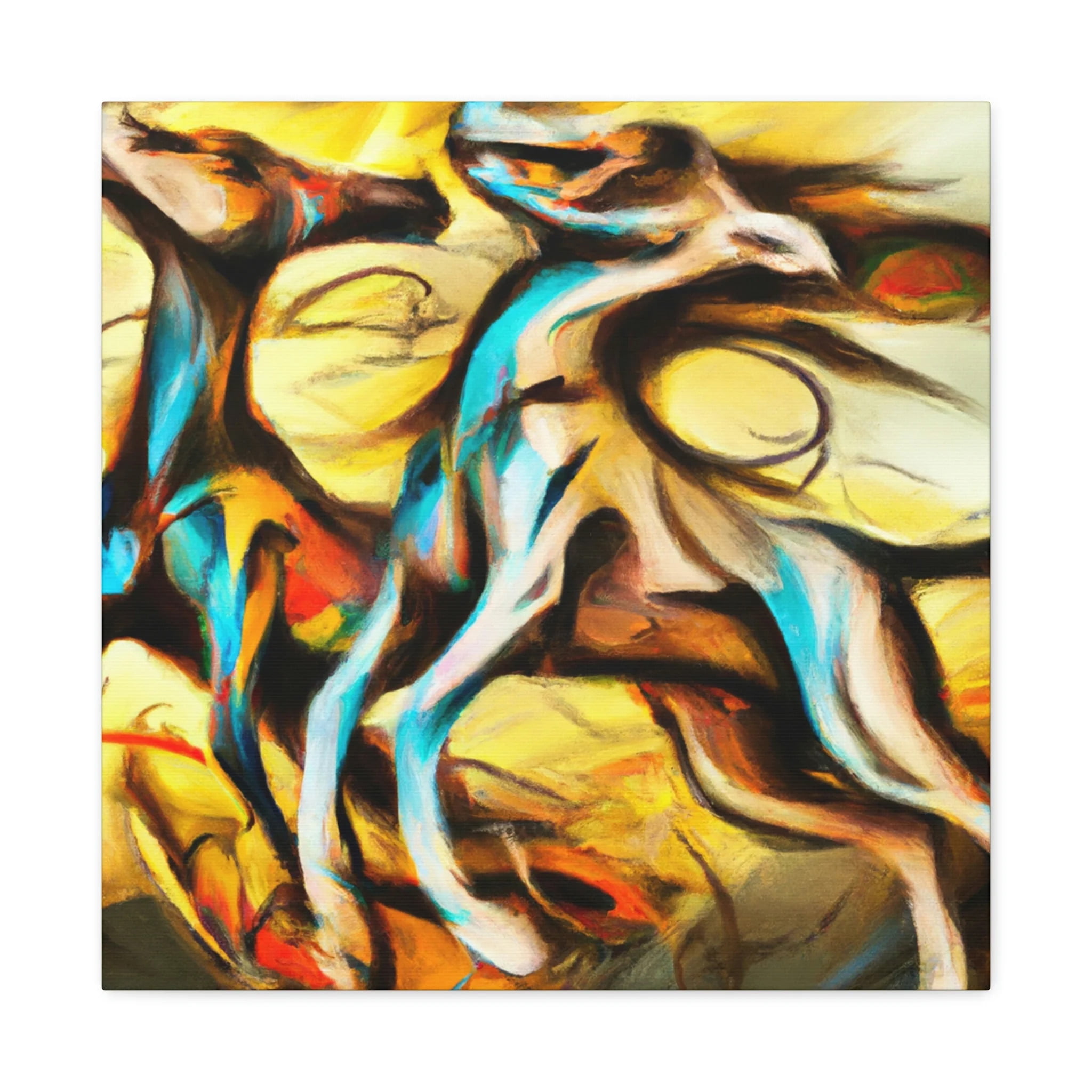 Greyhound Racing Spirit - Canvas - Walmart.com